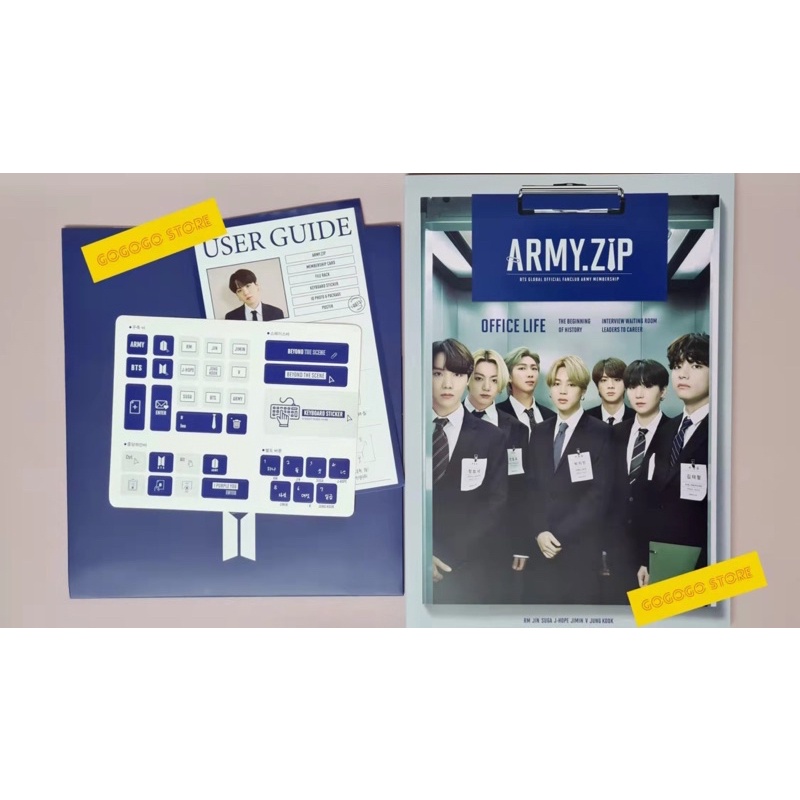 [OFFICIAL] BTS Army Membership Kit Unsealed Army ZIP Set (RM, Jin, Suga, Jhope, Jimin, V, JK ...