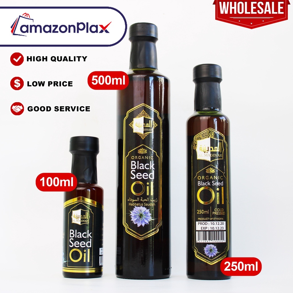 Al Madinah Organic Black Seed Oil 500ml | 250ml | 100ml Minyak Habatus ...