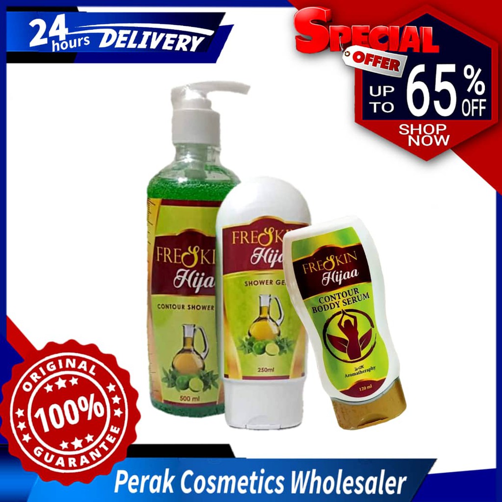 💥Offer🔥 Set Mandian Kurus FRESKIN HIJAA Contour Shower Gel & Contour ...