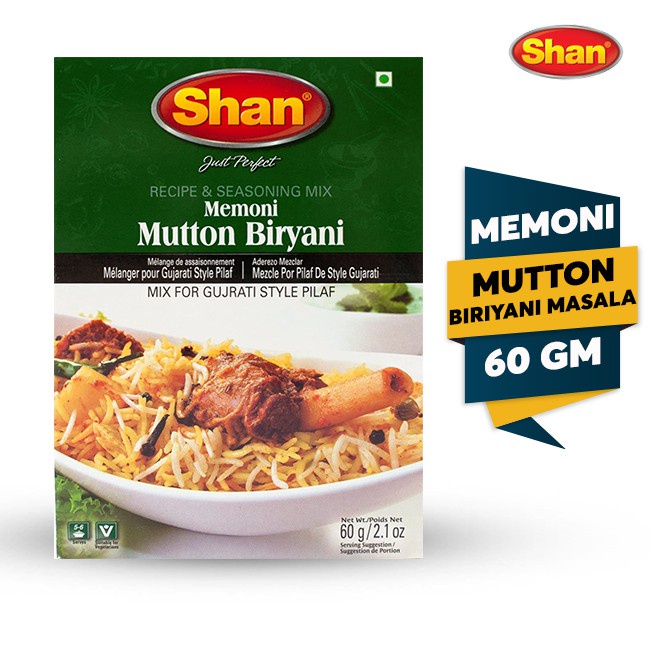 SHAN MEMONI MUTTON BIRYANI MASALA (REMPAH NASI BIRYANI KAMBING MEMONI ...