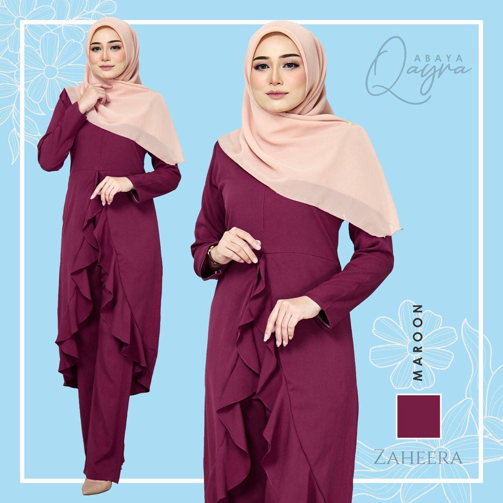 🔥SALE🔥ABAYA QAYRA by 𝐙𝐀𝐇𝐄𝐄𝐑𝐀 𝐄𝐗𝐂𝐋𝐔𝐒𝐈𝐕𝐄 | Shopee Malaysia