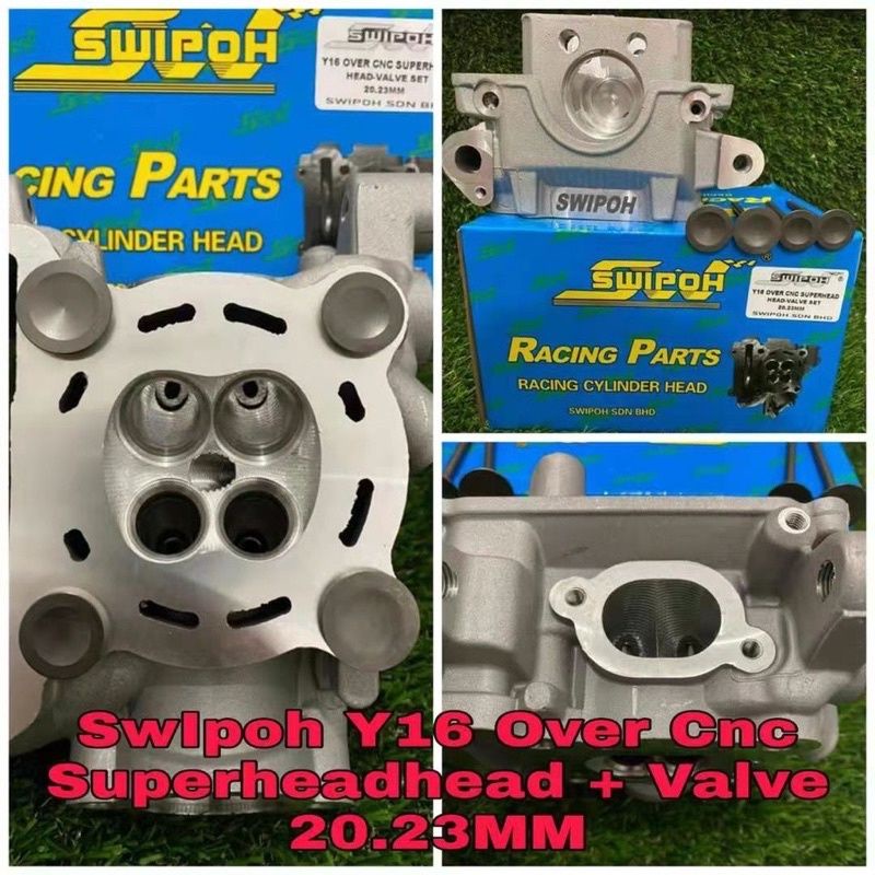 Y16 cnc porting superhead 20/23mm kingdrag / swipoh head + valve Y16 ...