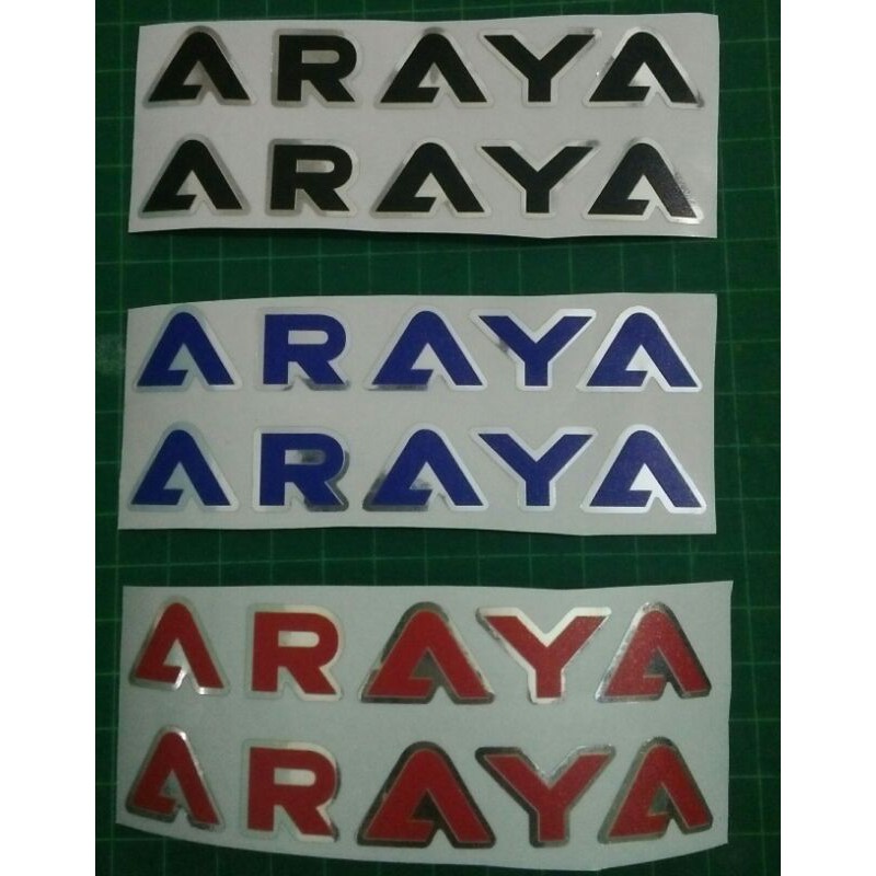 Araya Rim 36H 20" Decal Chrome Sticker | Shopee Malaysia