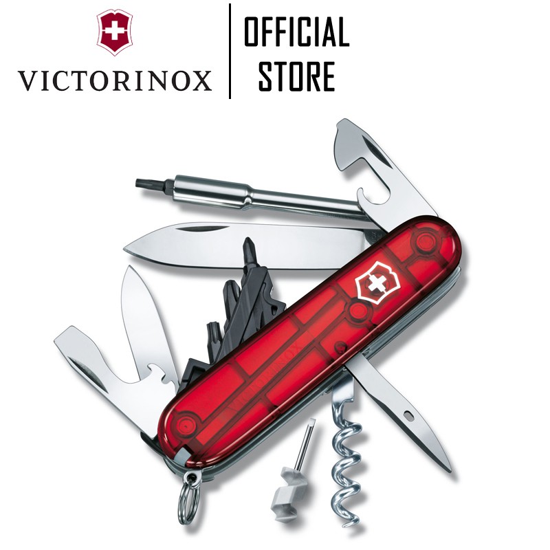 Victorinox Cybertool S (29) Red Translucent Multitool 1.7605.T | Shopee ...