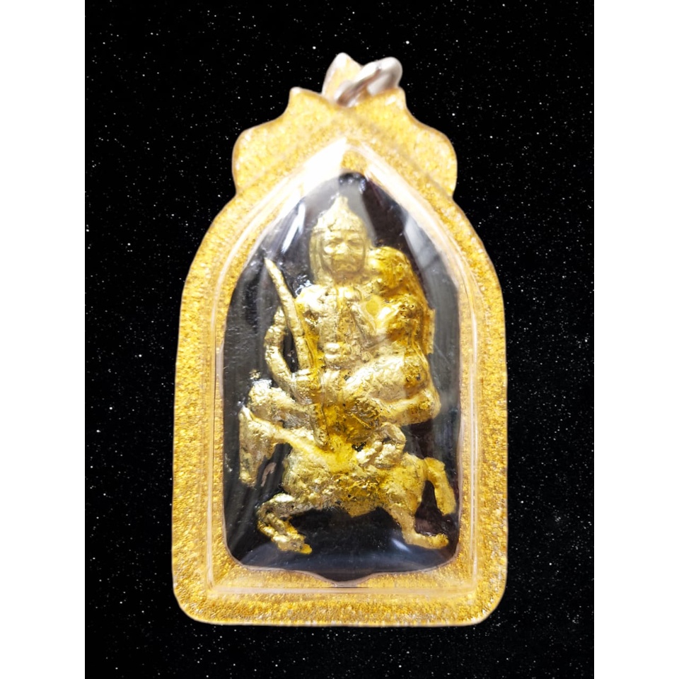 Victory Charm Phra Khun Paen Hugging Wife Ridding Horse With Sword 胜利 ...