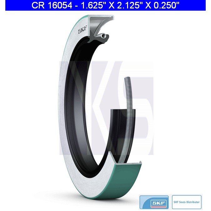 SKF CR 16054 - CRW1 Rotary Shaft Seal NBR ( 1.625" x 2.125" x 0.250 ...