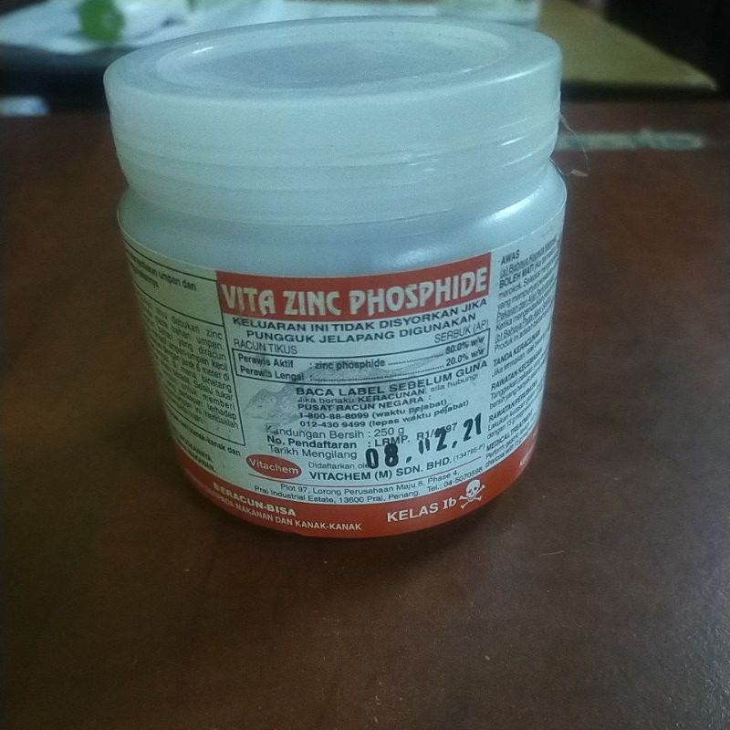 vita zink phosphide racun tikus hitam 250g | Shopee Malaysia