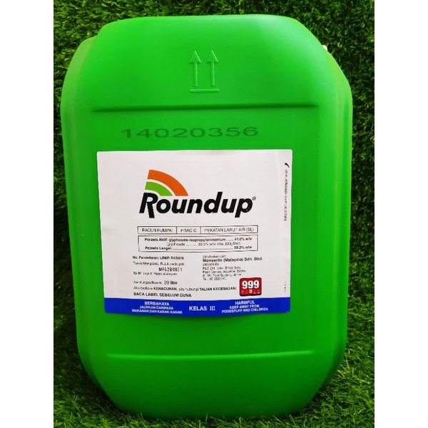 (ORIGINAL) Roundup 20LITER MONSANTO A.I:glyphosate-isopropylammonium 41 ...