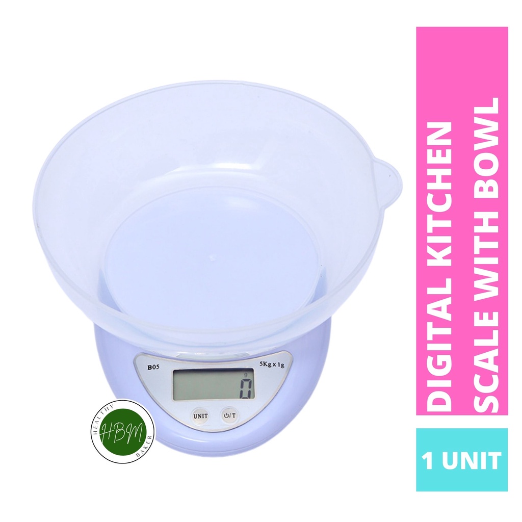 Digital Kitchen Scale With Bowl 5kg U 0327 | Shopee Malaysia