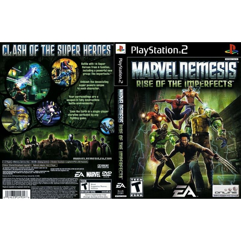 PS2 CD DVD GAMES (Marvel Nemesis: Rise of the Imperfects) | Shopee Malaysia