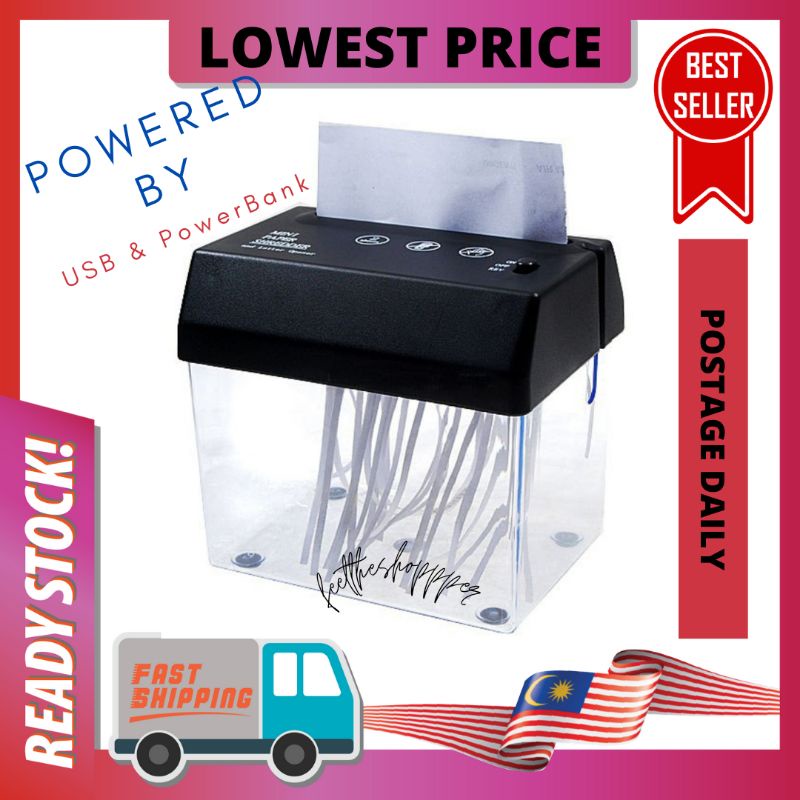Paper Shredder Machine Mini Portable Shred USB Power [30%OFF] READY ...