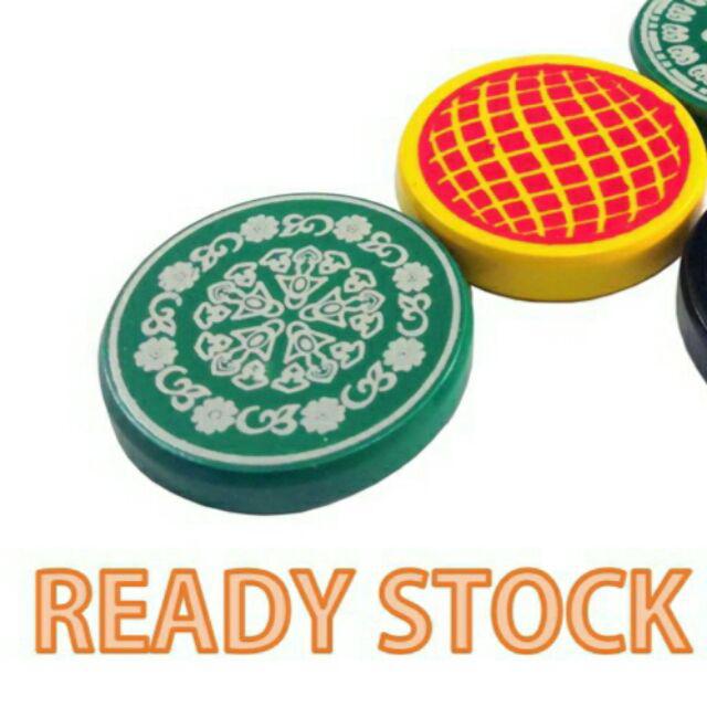 Carrom Men Wooden quality wood striker disco powder carrom men kayu set ...