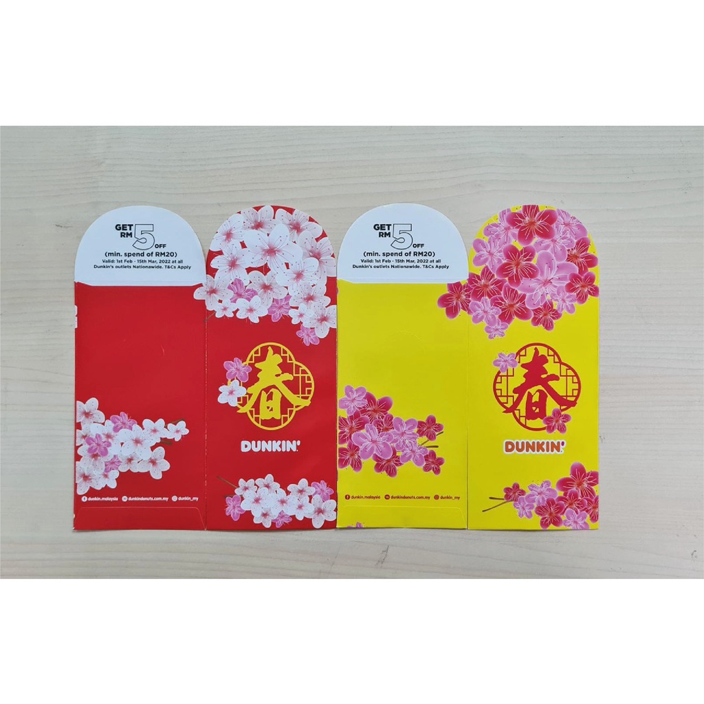 Dunkin red packet 2022 | Shopee Malaysia