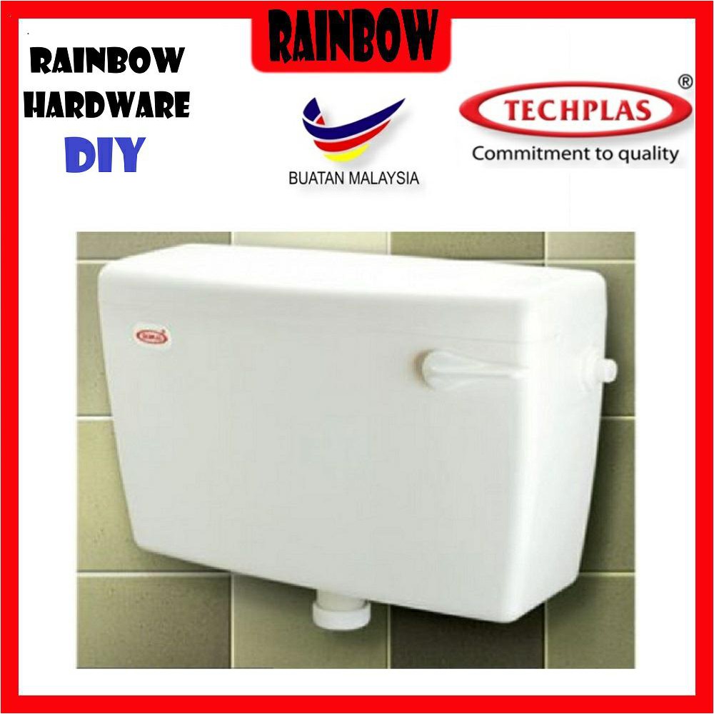 TECHPLAS PVC CISTERN LOW LEVEL 9LTTER / TANGKI BILIK AIR | Shopee Malaysia