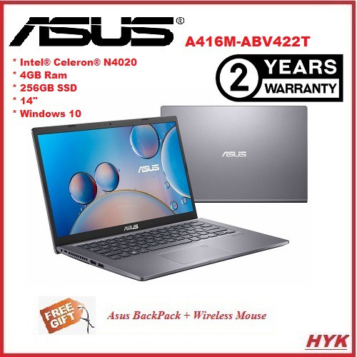 ASUS A416M-ABV551W /A516M-ABR646W/A516M-ABR647W (INTEL CELERON N4020 ...