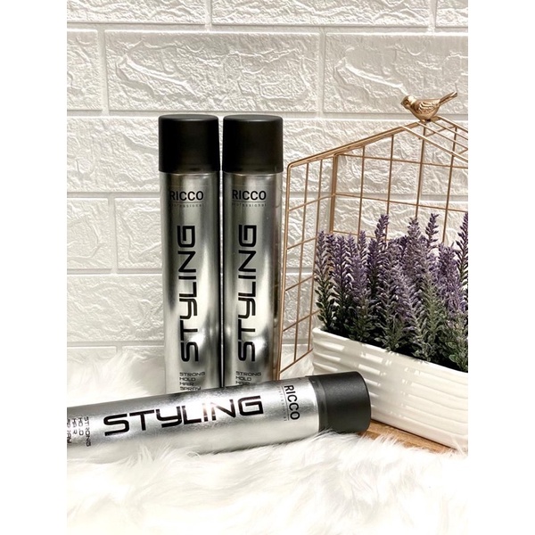 RICCO Styling Strong Hold Hair Spray (420ml) | Shopee Malaysia