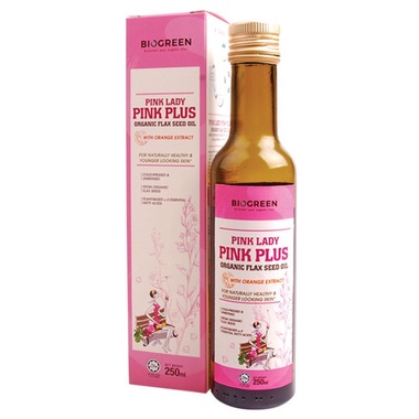 Biogreen Pink Lady Pink Plus Organic Flaxseed Oil 有机亚麻籽油 250ML | Shopee ...