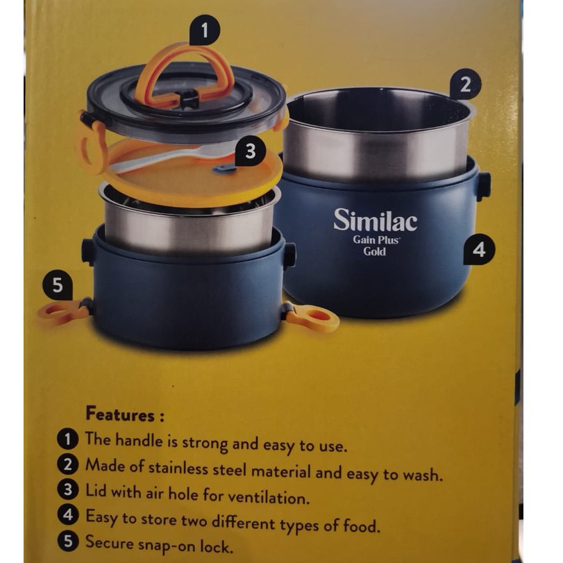 Similac Abbott Portable Thermal Lunch Box 2-Tier Layer Lunch Box ...