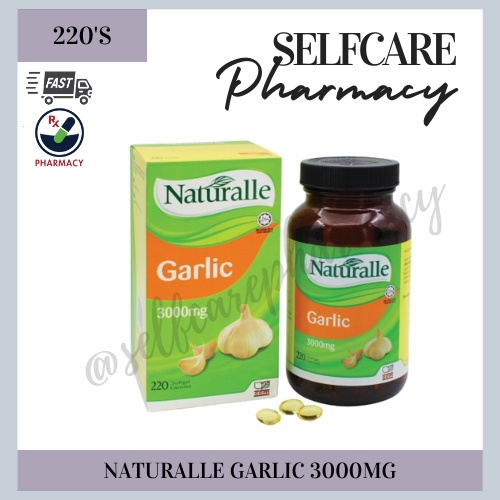 (220'S) NATURALLE GARLIC SOFTGEL CAPSULE 3000MG | Shopee Malaysia