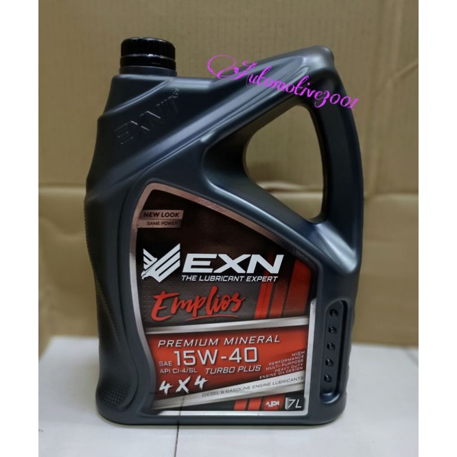 ORIGINAL EXN 4X4 ENGINE OIL 7L 5W30 10W40 15W40 | Shopee Malaysia