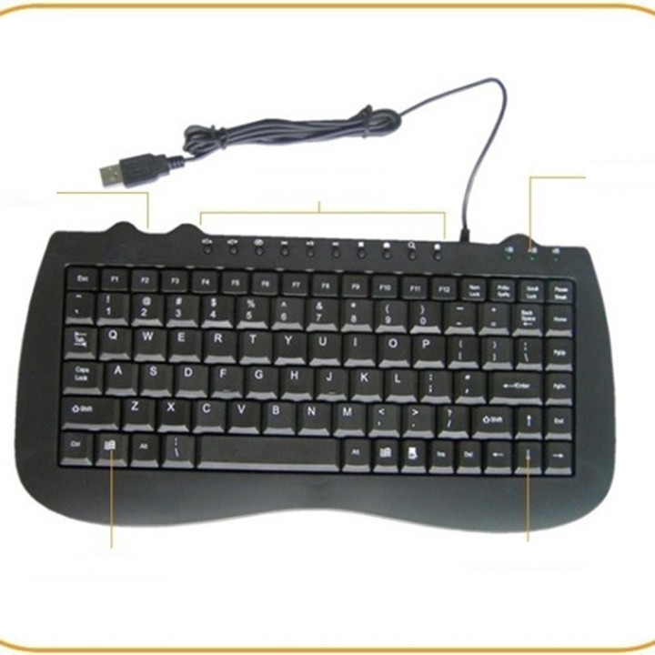Premium mini keyboard K-1000 keyboard M1000 IBM Wired Compact For pc ...