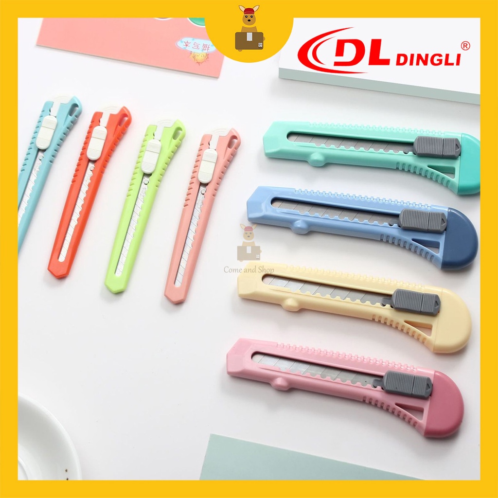 DL Utility Knife Stationery Paper Cutter SK5 High Carbon Steel Pisau ...