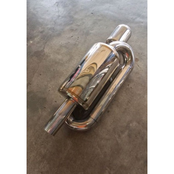 Stainless Steel Mugen Twin Loop S Flow Car Exhaust Muffler | Shopee ...