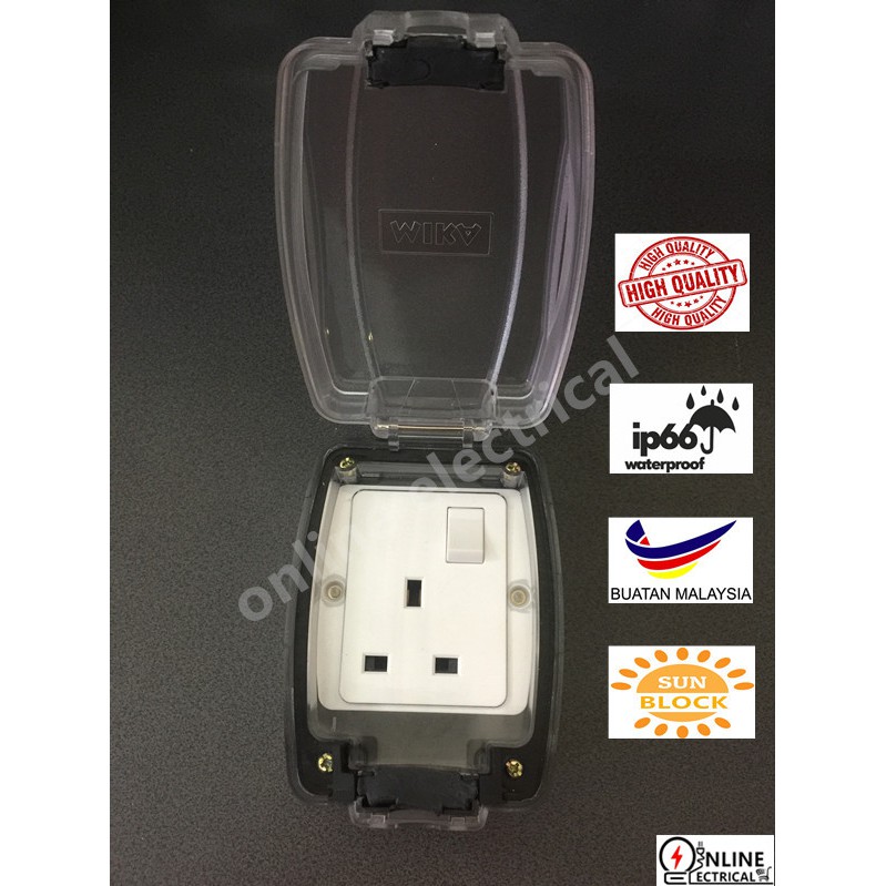Weatherproof Switch Socket 13A IP66 ( Brand MIKA) | Shopee Malaysia