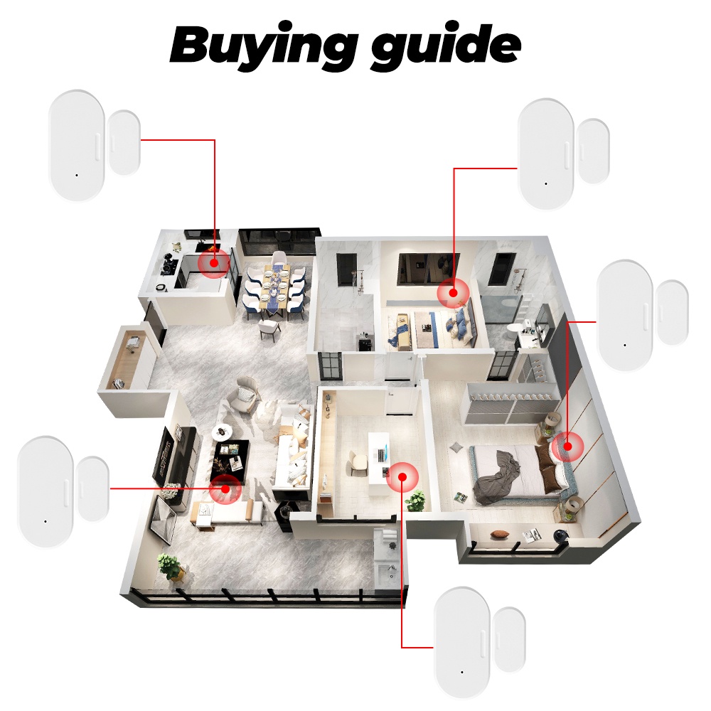 SMATRUL Door and Window Zigbee Sensor Light Sensor Lighting 2 in 1 Tuya ...