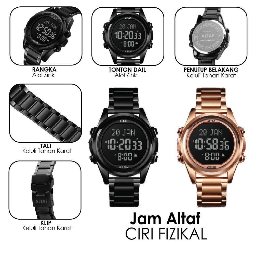 (ALTAF) JAM ARAH KIBLAT DAN WAKTU SOLAT - 5 WAKTU IKUT MUSLIM LEAGUE ...