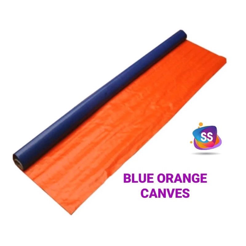 BLUE ORANGE CANVES/KANVES BIRU ORANGE TEBAL | Shopee Malaysia