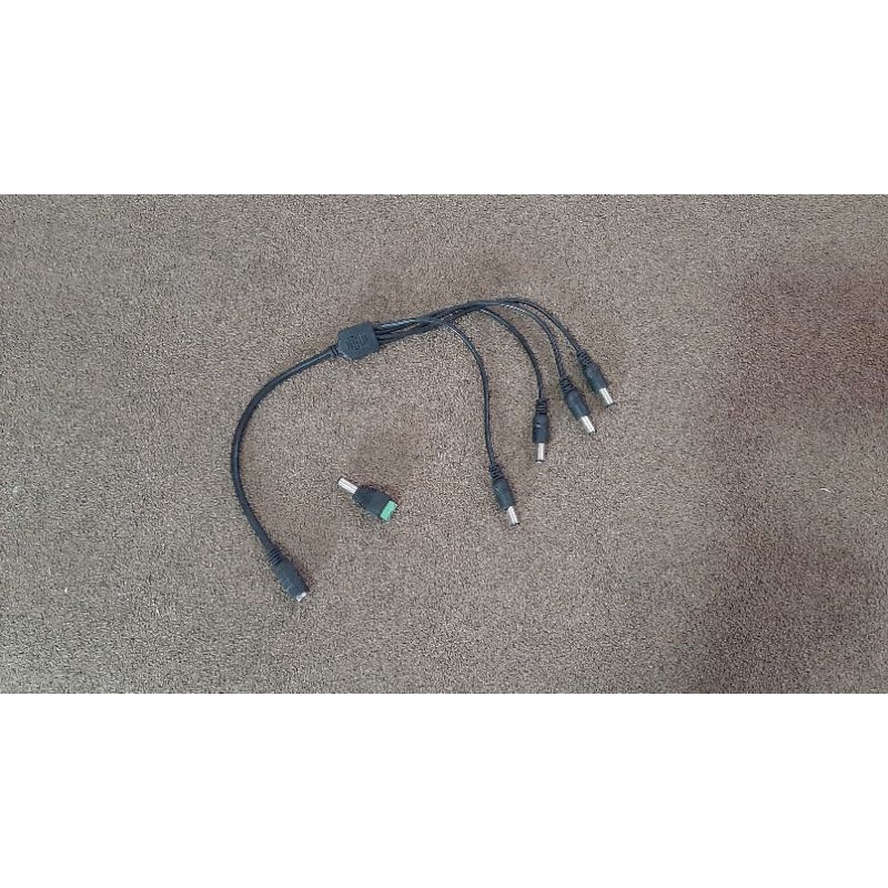 Branch cable connector for 4 cctv cameras, electronic male splitter ...