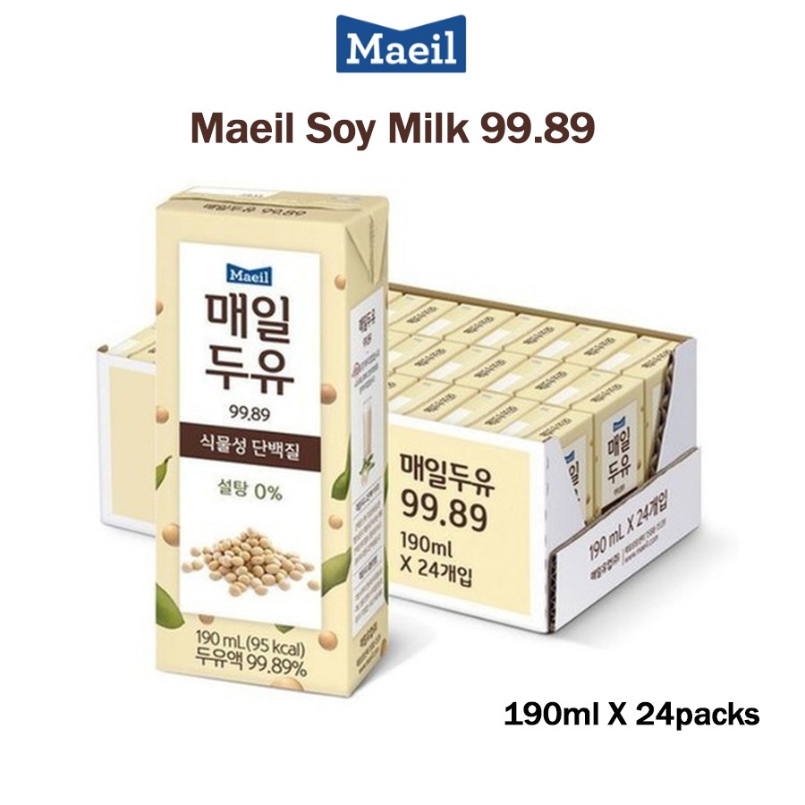 Maeil Soy Milk 99.89% 190ml X 12packs / 24packs | Shopee Malaysia