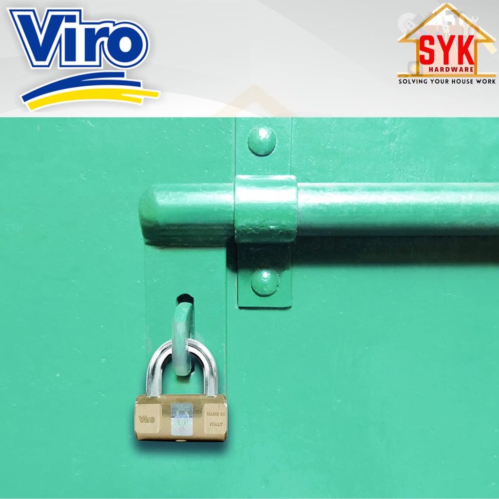 SYK VIRO Cylinder Brass Padlock (50mm/60mm/70mm/80mm) With Original ...