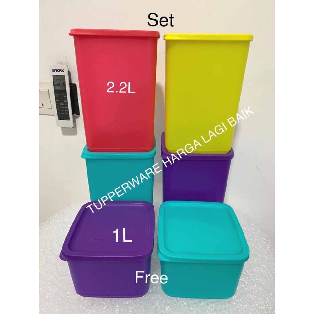 Tupperware Tall Square Round | Shopee Malaysia
