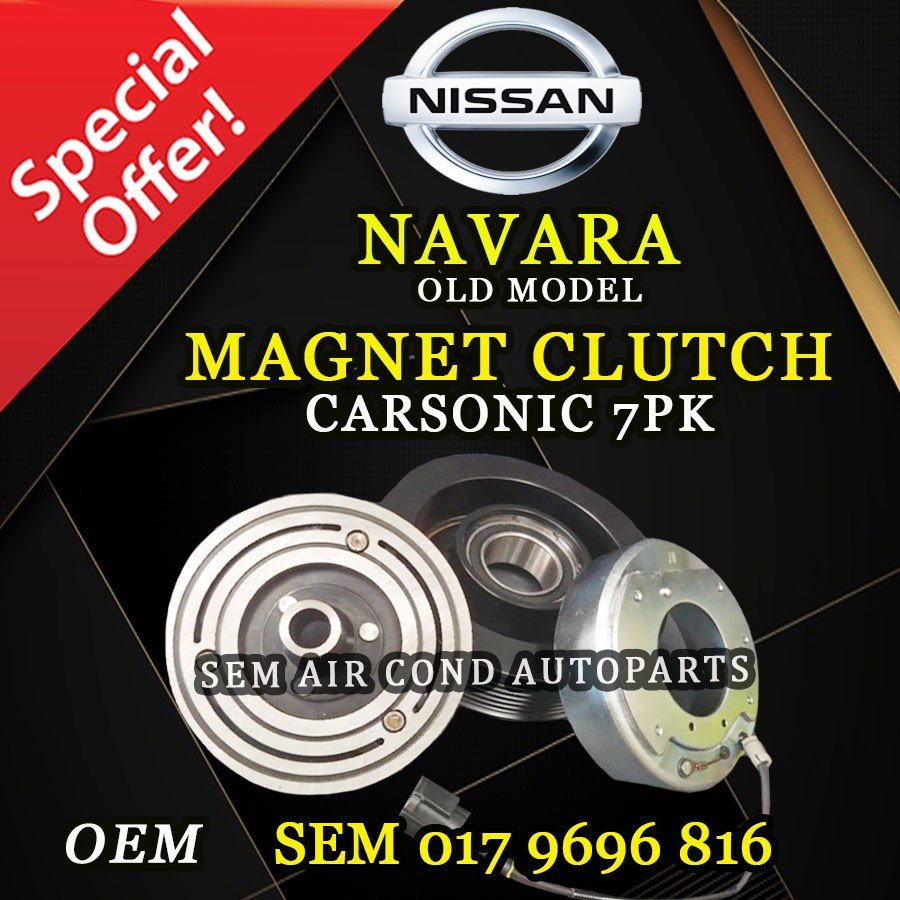NISSAN NAVARA OLD MODEL 7PK OEM CARSONIC MAGNETIC/ MAGNET CLUTCH (CAR AIRCOND SYSTEM) | Shopee ...