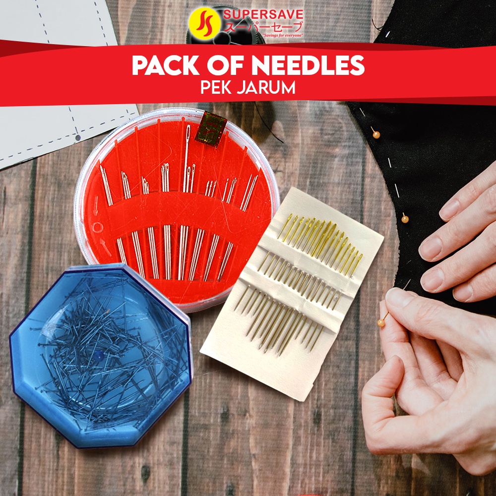 SUPERSAVE Needle Pin Tudung Hijab Pin Sponge Sewing Kit Needles Jarum ...