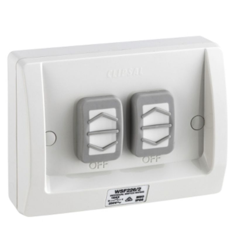 WSF226 Series 2 Gang Flush Switch Weatherproof 16A | Shopee Malaysia