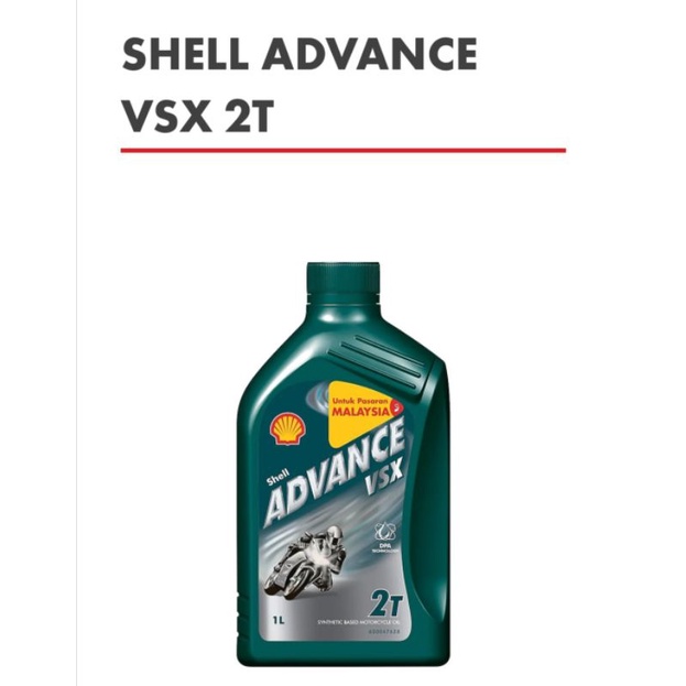 💯 Original Shell Advance 2T VSX 1L | Shopee Malaysia