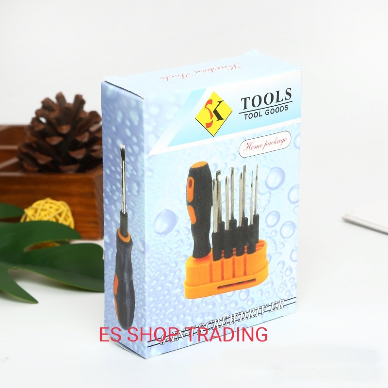 8-in-1 Mini Screwdriver Tool Set 8合1 迷你螺丝刀工具组合 Set Alat Pemutar Skru 8 ...