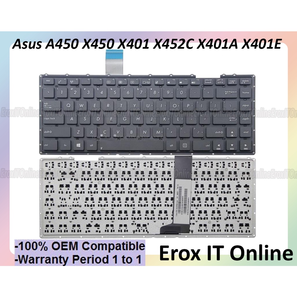 Asus K450L X401 X401A A450V A450 A450C A450L K450 X401U X450C Y481 X450 X452 X452L Series ...