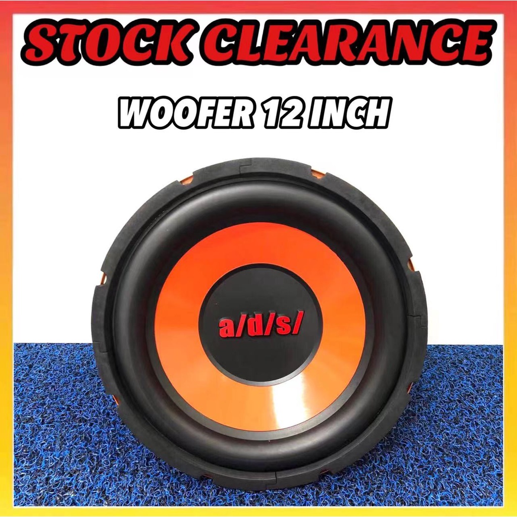 CAR AUDIO WOOFER SPEAKER ADS 12INCH WOOFER Audio Sound System Kereta ...