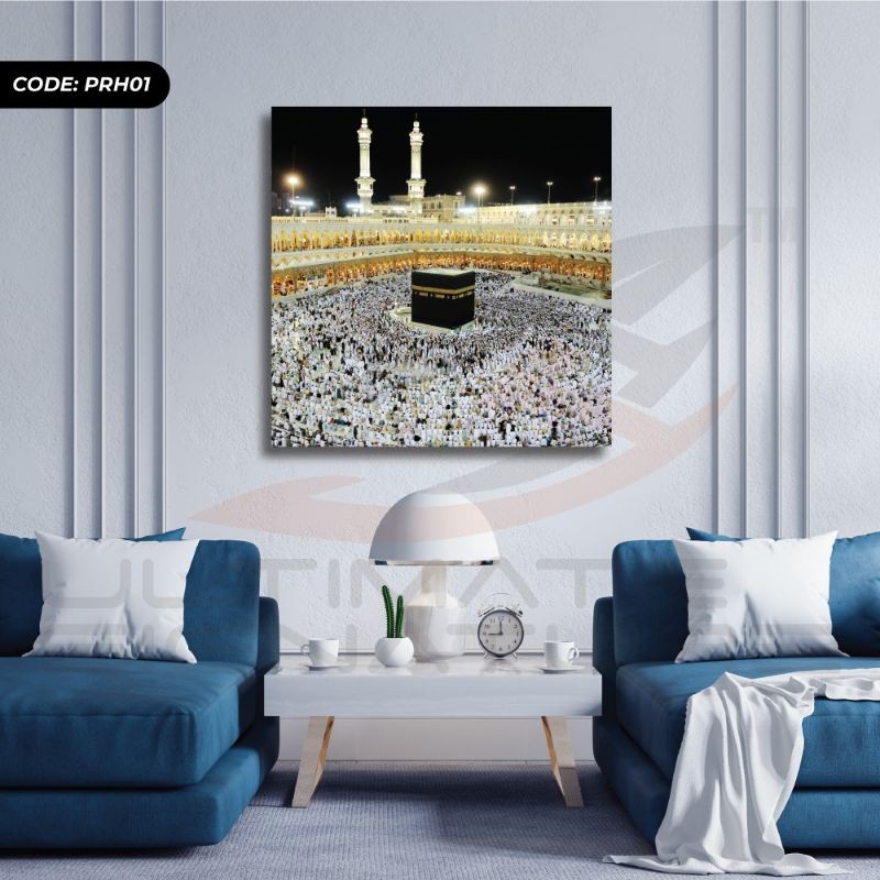 ULTIMATE SIGNATURE FRAME GAMBAR KAABAH MATERIAL ART CANVAS UTK HIASAN ...