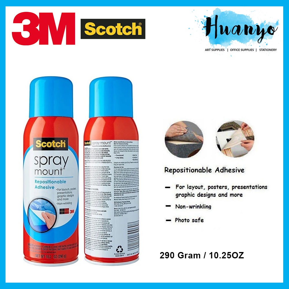 3M Scotch Spray Mount Adhesive 6065 (290G) / Super 77 (473G) | Shopee ...