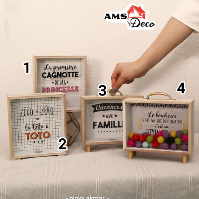 💥 Tabung shilling diy jenis kayu 💥 quality tip top 💥 | Shopee Malaysia