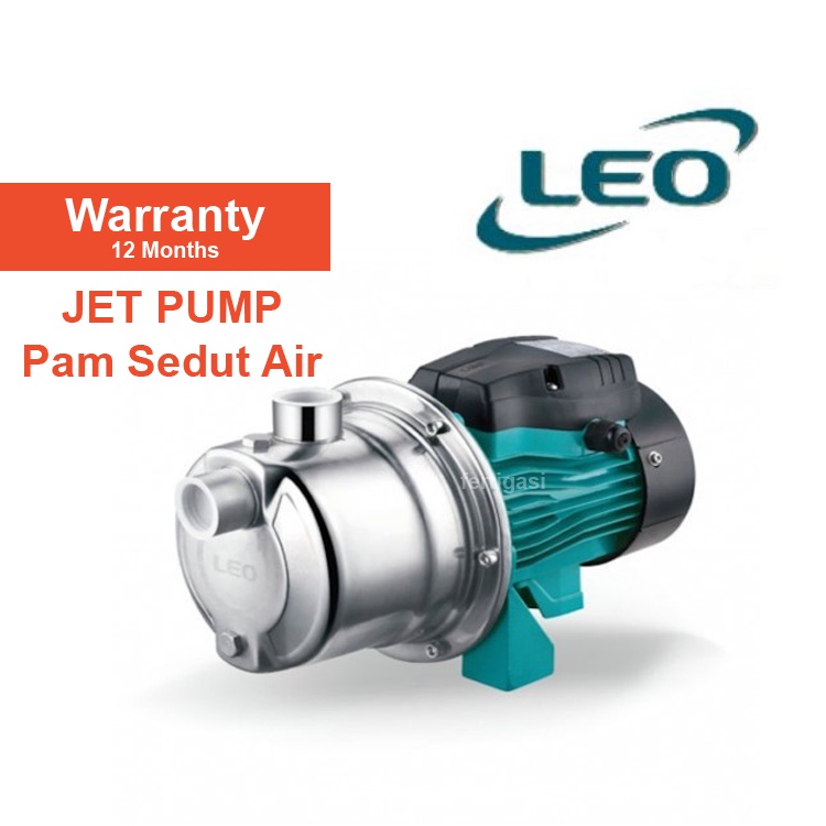 [100% ORIGINAL] LEO pam air sungai dan perigi AJM75S Stainless Steel / AJM75 Normal Self priming ...