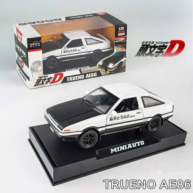 PUTIH Toyota corolla AE86 mobil mobilan die-cas Miniature trueno ...