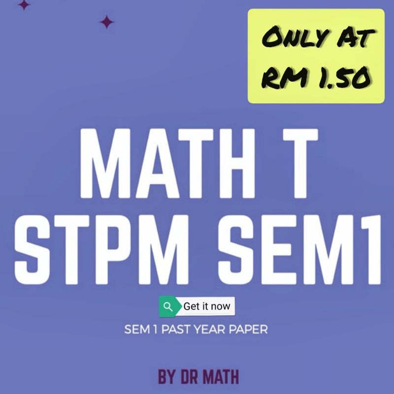 [STPM] Math T Past Year Sem 1 *kertas soalan peperiksaan tahun lepas ...