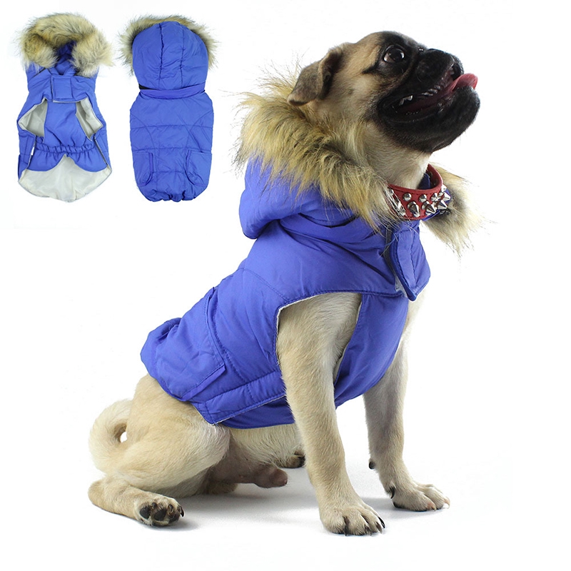 Winter Dog Cotton Jacket Two Legs Coat Warm Jacket Pet Dog Clothes ...
