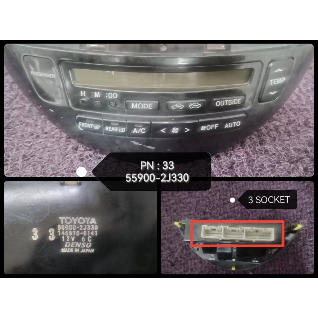 🇯🇵🇯🇵 Toyota Estima Previa ACR30 MCR30 Air Cond Controller / Aircond ...